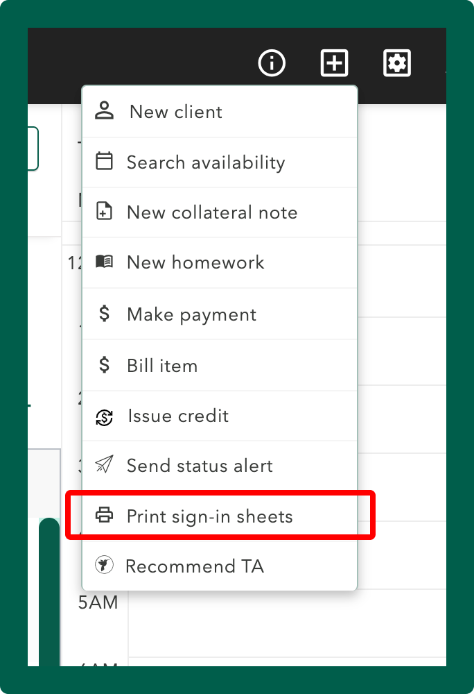 Managing electronic sign-in and sing-out in TreatAnyone – TreatAnyone